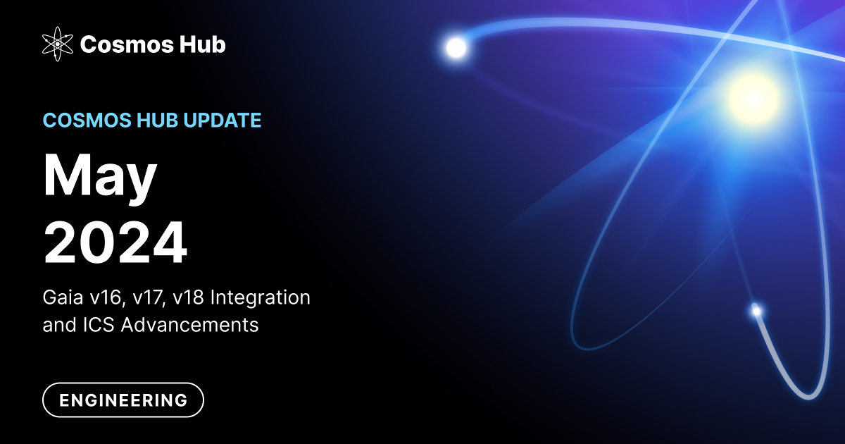The Informal Blog - Cosmos Hub Update May 2024: Gaia v16, v17, v18 Integration & ICS Advancements